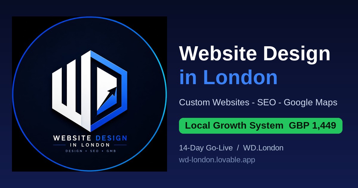 Web Design London | Live in 7 Days | Custom Sites From £899